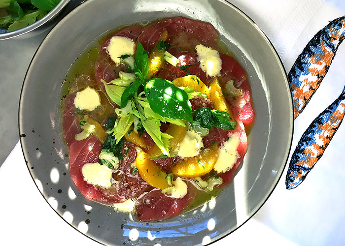 Thunfisch Carpaccio sardisch – Rezept mit Yellowfin Tuna – DIE SEE KOCHT
